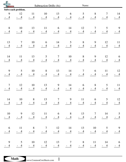 Math Drills Worksheets | Free - Distance Learning, worksheets and more ...