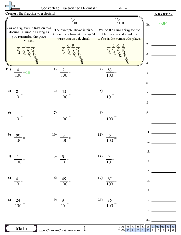 Fraction Worksheets | Free - Distance Learning, worksheets and more ...