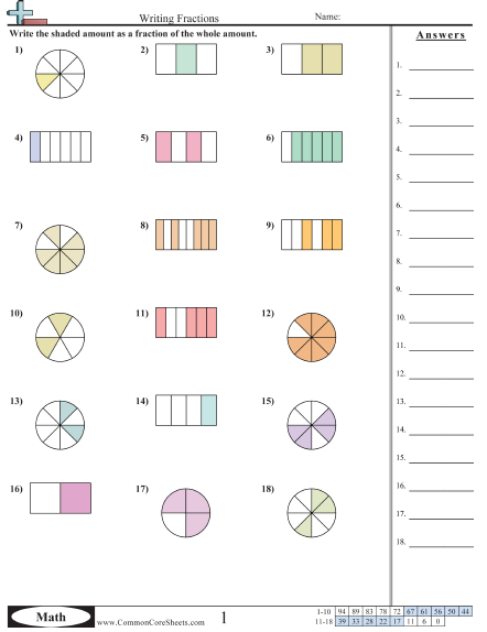 Fraction Worksheets | Free - Distance Learning, worksheets and more ...
