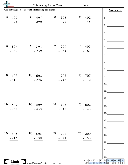 Subtraction Worksheets | Free - Distance Learning, worksheets and more ...